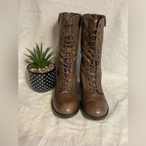 Steve Madden | Shoes | Steve Madden Lace Up Boots | Poshmark